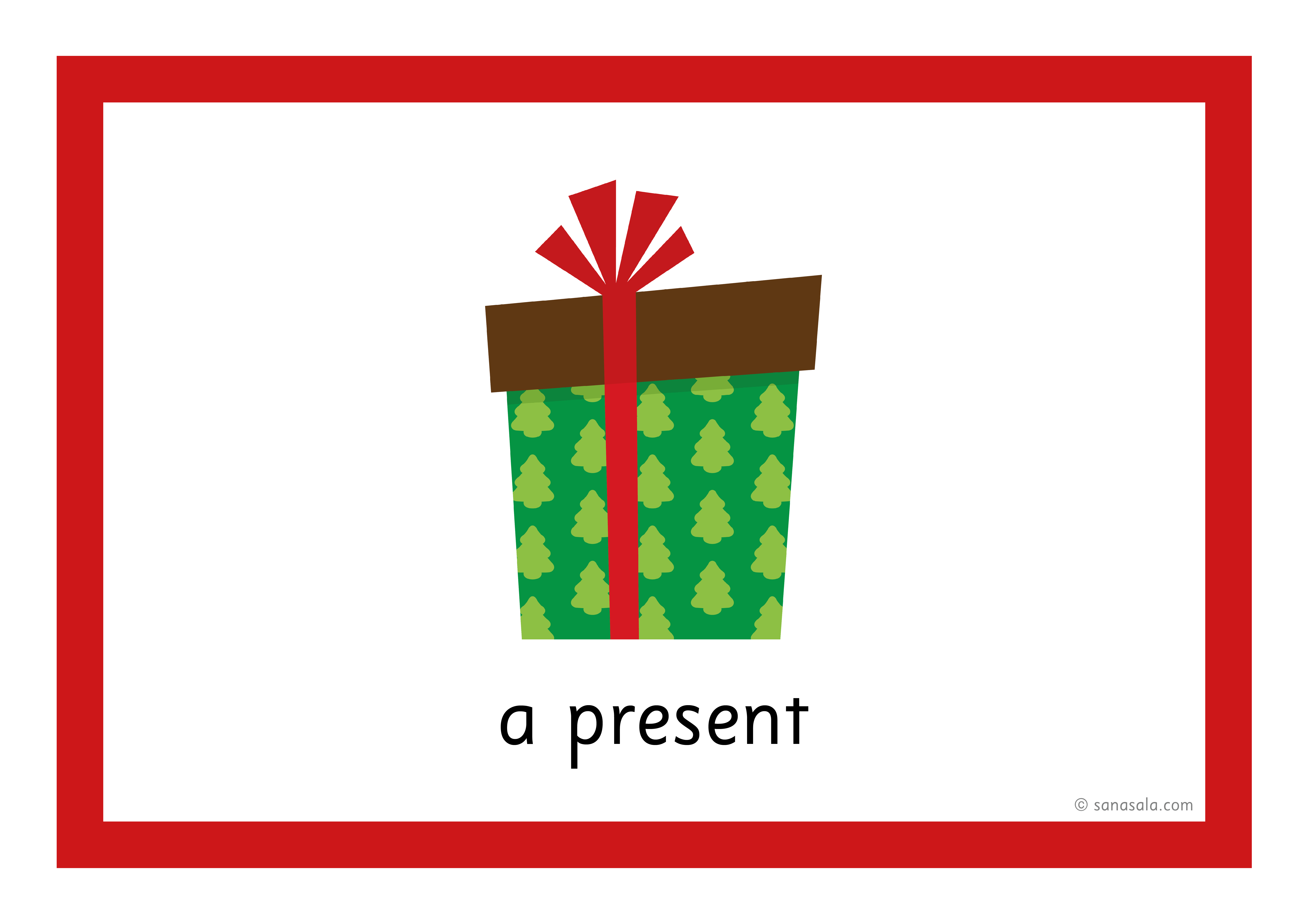 Christmas - Flashcards | Sanasala Learning